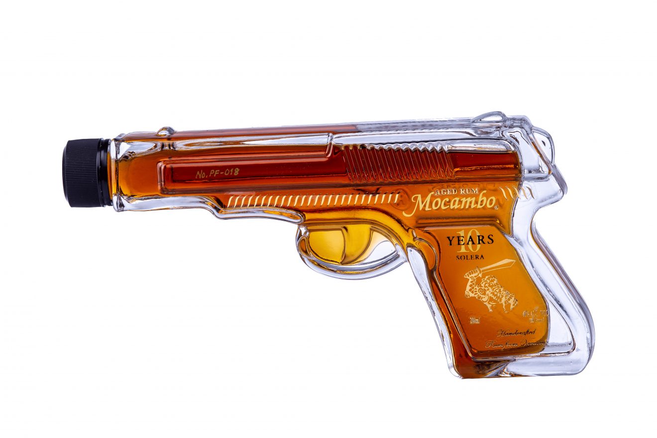 RON AÑEJO “MOCAMBO” 10 AÑOS EDICIÓN “PISTOLA ESCUADRA” – Licores Veracruz